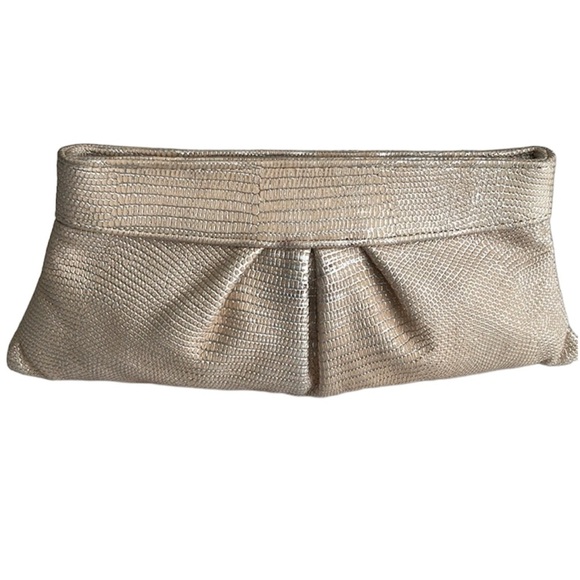 Lauren Merkin | Bags | Lauren Merkin Clutch Creamy Beige And Silver ...